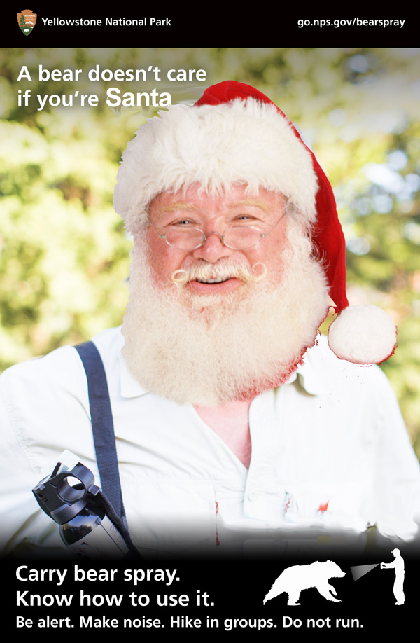 Bear-Doesn’t-Care-Santa | Yellowstone National Park Lodges