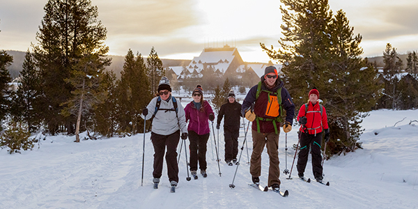 Family-Cross-Country-Skiing-Old-Faithful-Inn | Yellowstone National ...